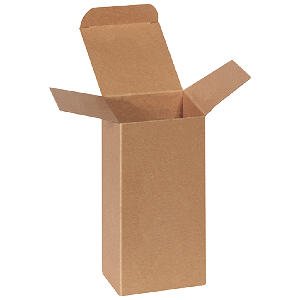 3 1/2 x 2 1/2 x 5 1/2 Kraft Reverse Tuck Folding Carton (250/case)