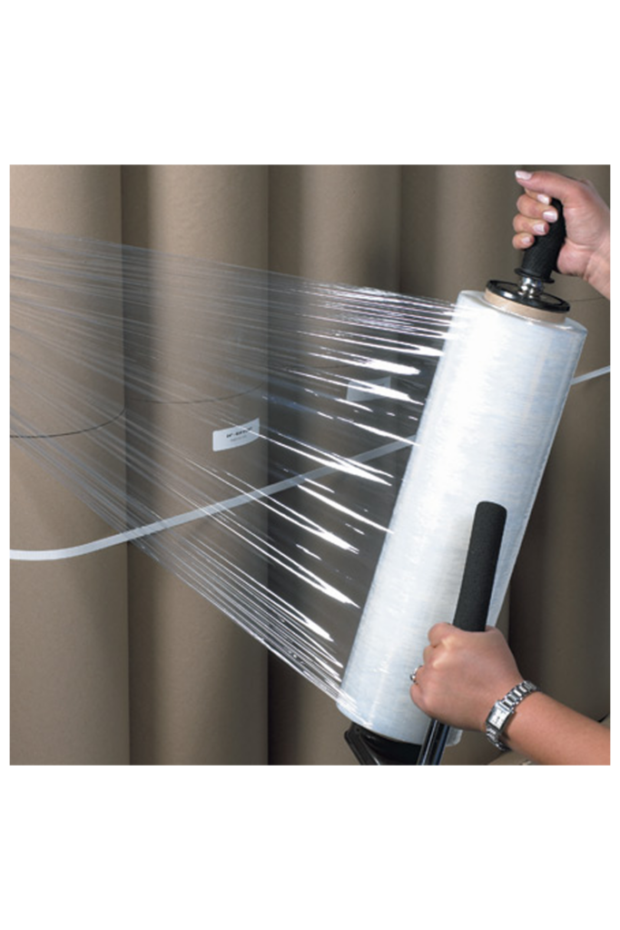 12" x 1,500` 90 GA. Cast Hand Stretch Film (4/Case)