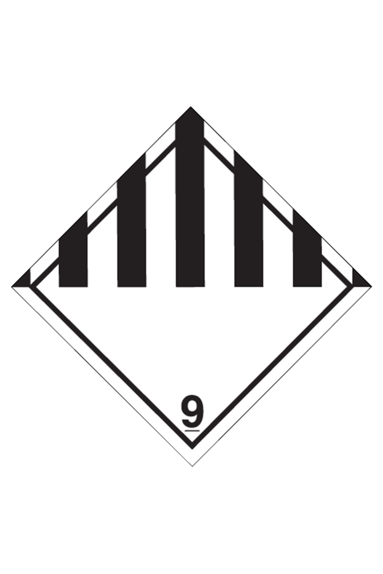 4 x 4" Miscellaneous - Hazard Class 9 Label 500' per roll