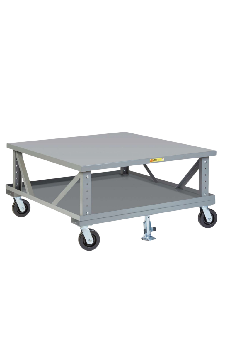 Little Giant 40" X 48" Ergonomic Adjustable Height Mobile Pallet Stand ...