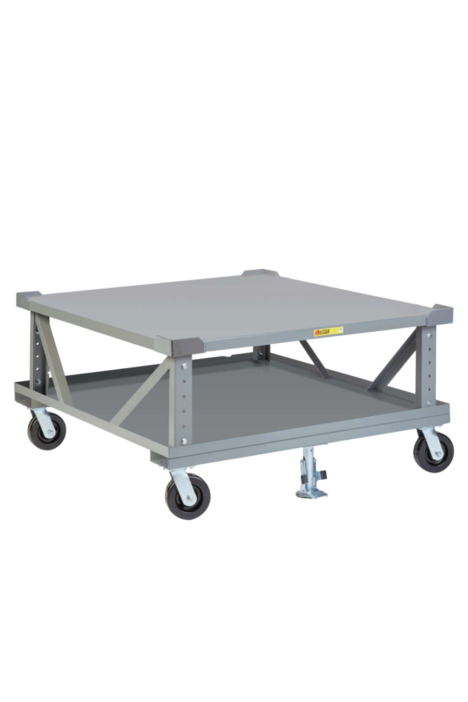 Little Giant 42" X 48" Ergonomic Adjustable Height Mobile Pallet Stand ...