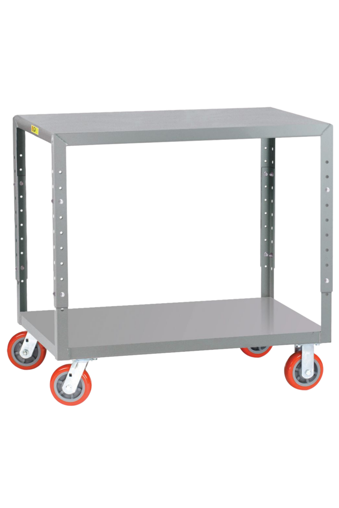Little Giant Adjustable Height Mobile Table 30 x 48 6-polyurethane
