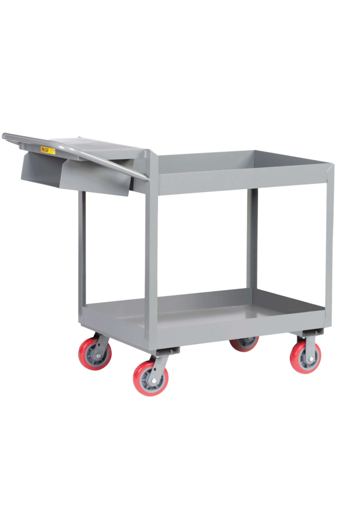 Little Giant 24" X 48" Deep Shelf Order Picking Truck 3" Deep Shelves 3 ...