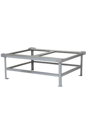 Low Profile Stationary Pallet Stand 40 X 48 Corner Load Retainers