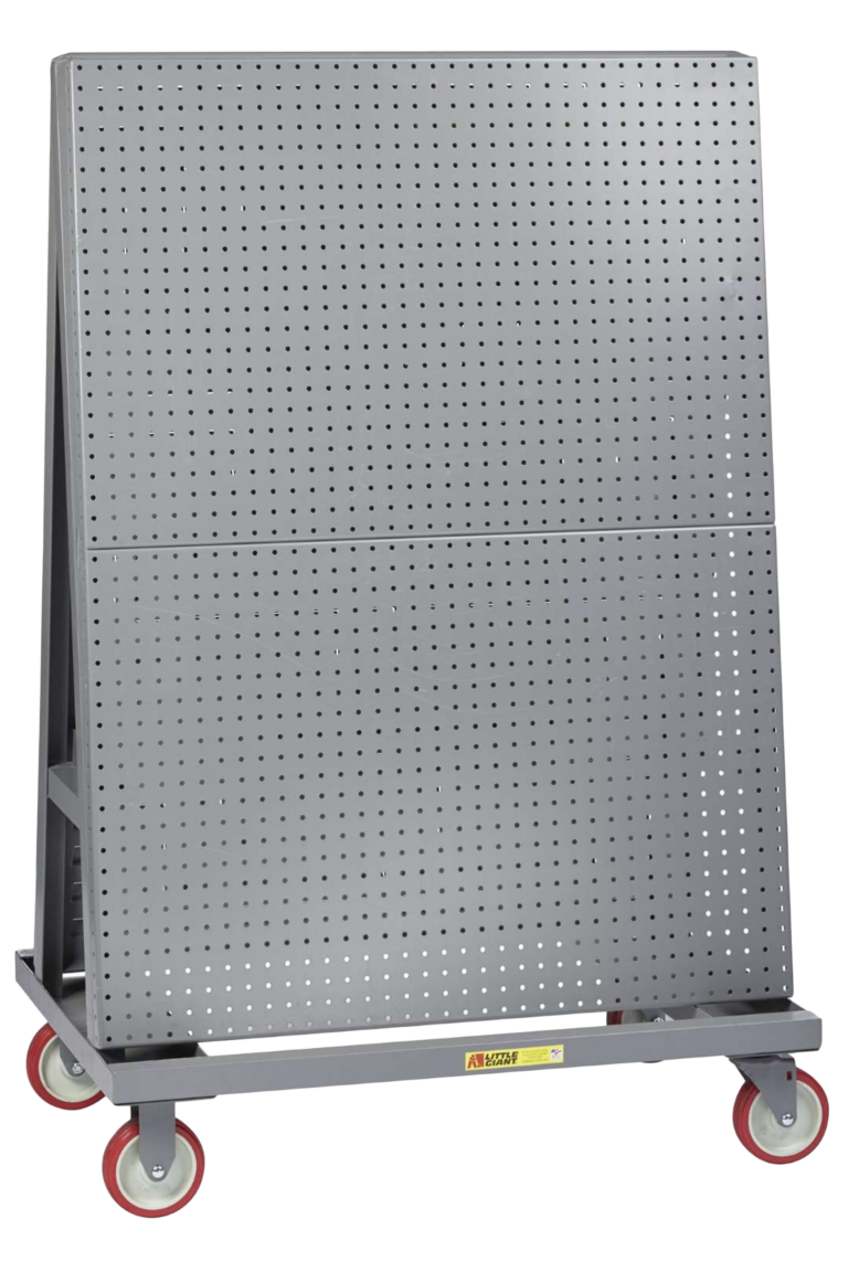 Mobile A Frame Lean Tool Cart 24 X 48 Double Sided Pegboard Panel