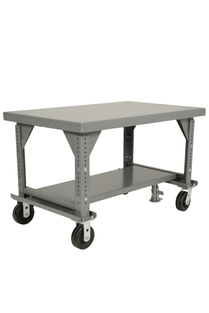 Little Giant Mobile Heavy-Duty Workbenches 42 x 84 adjustable-height ...