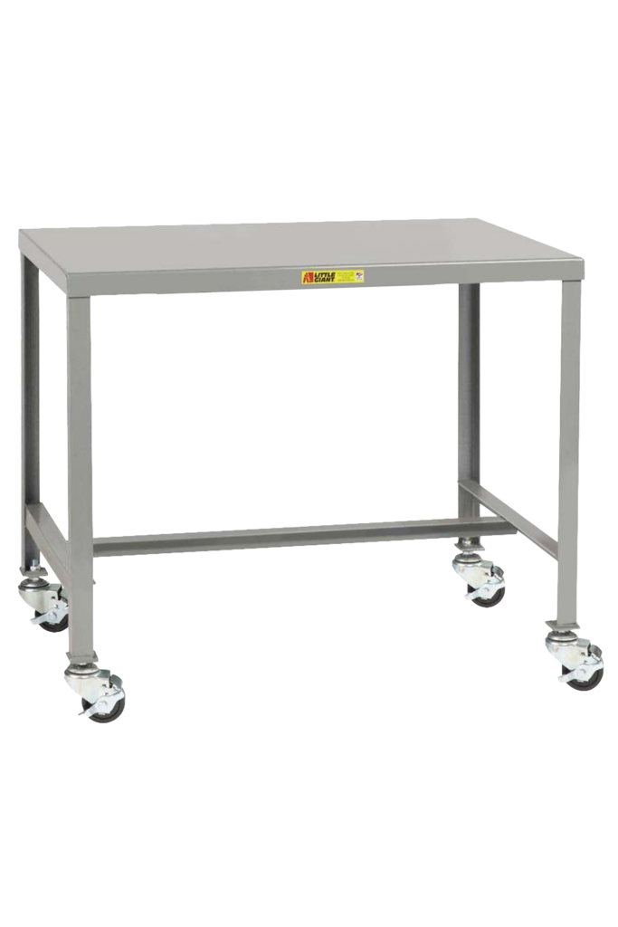 Little Giant Mobile Steel Top Machine Tables 24 x 36 Fixed-Height 18 inch