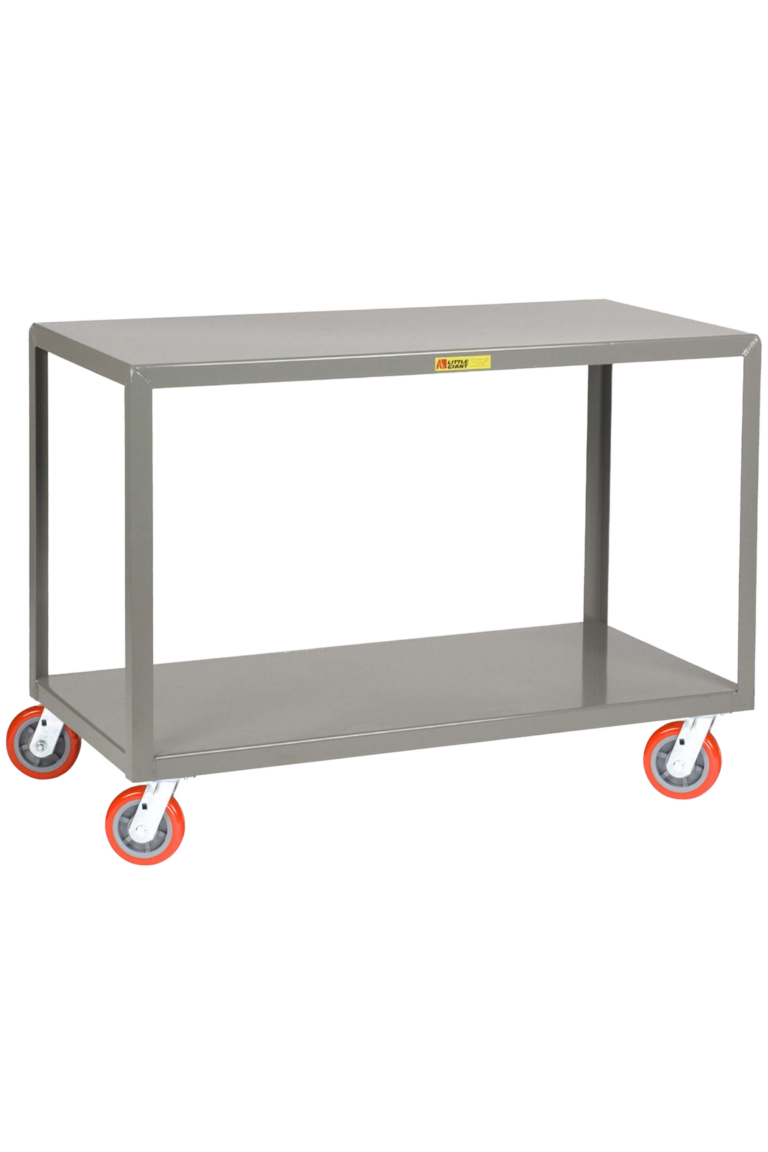 Little Giant Mobile Tables 2 shelf 24 x 60 6-polyurethane