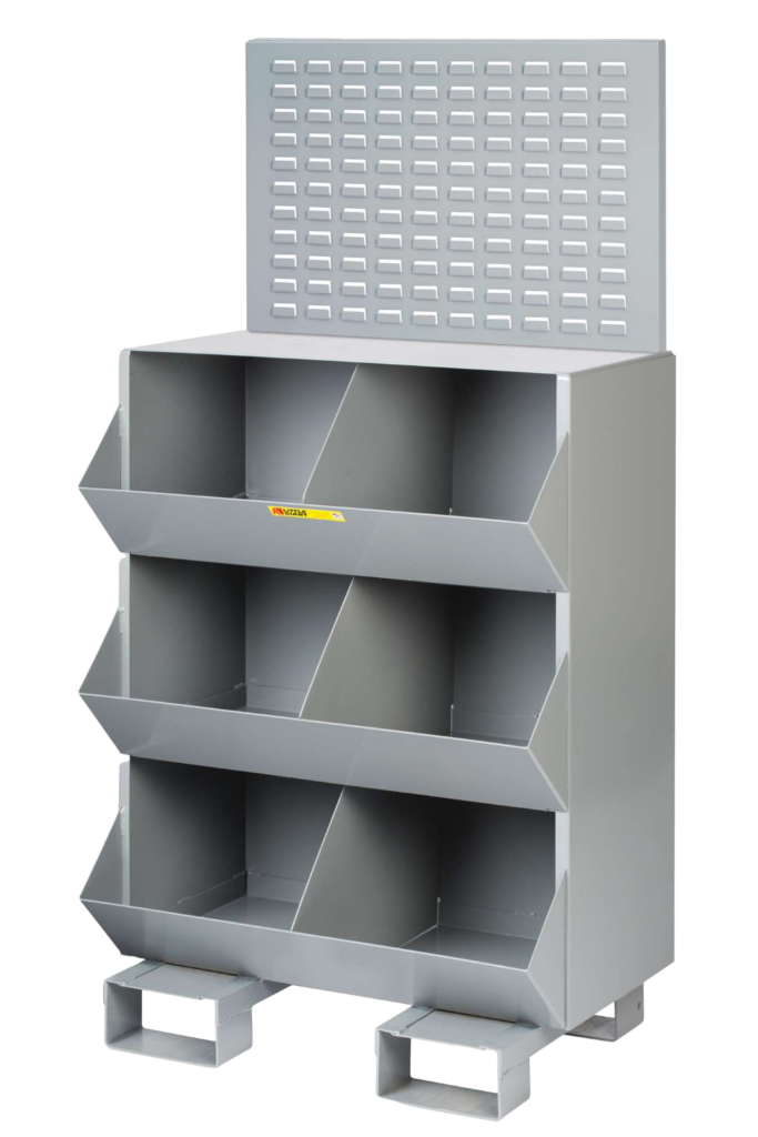 Stationary Storage Bins With Louvered Panel 15 X 32 2 per level ,6 total