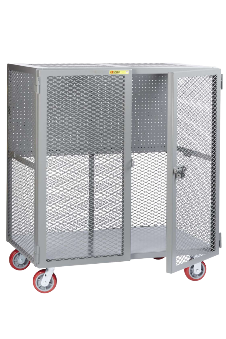 Little Giant 24" X 60" Tool Security Cart no-center-shelf Louvered Panel