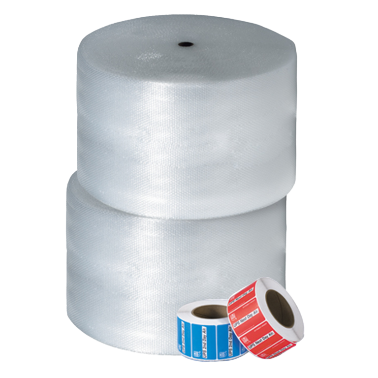 3/16" X 24" X 300' Slit 24" Perfed 12" Parcel Ready Air Bubble Rolls (2 ...