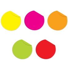 2" Fluorescent Packs Inventory Circles