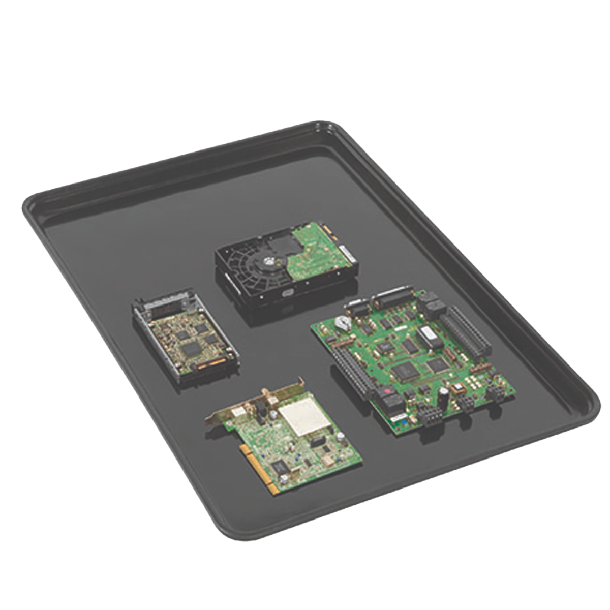 18 x 26 x 1 1/8" ESD Black Tray