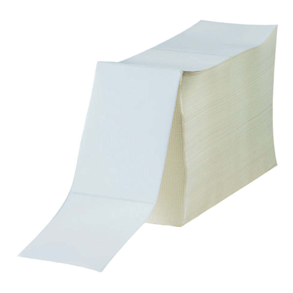 4 x 8" White Fanfold Thermal Transfer Labels (2800/stack | 1/case)