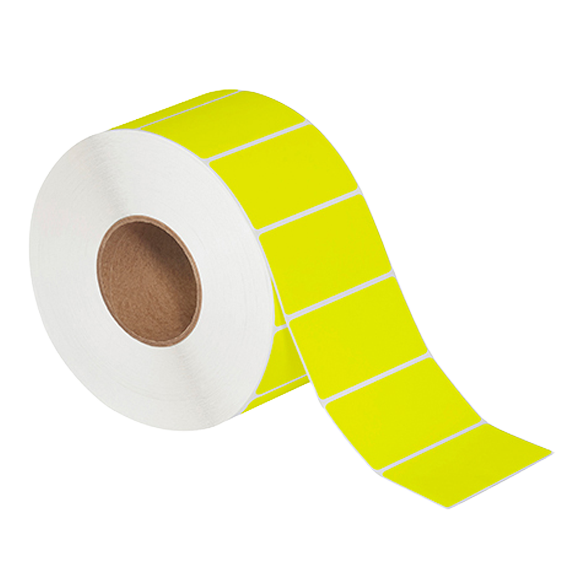 4 x 2" Fluorescent Yellow Thermal Transfer Labels (3000/roll | 4/case)